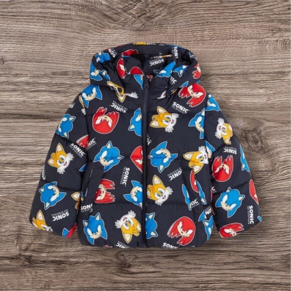 H&M | Jackets & Coats | Hm Sonic The Hedgehog Water Repellant Puffer ...